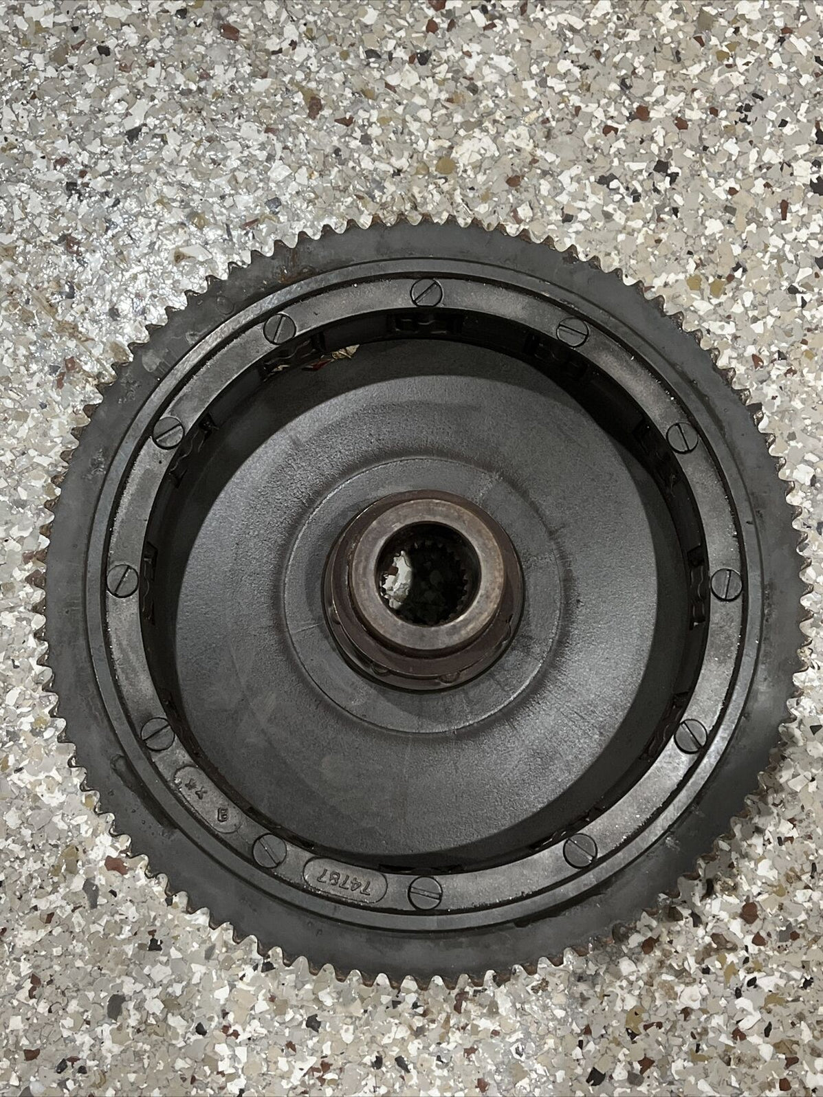 Mercury Outboard 50 60 70 2 Stroke 3 Cyl Flywheel Assembly 74787 ...