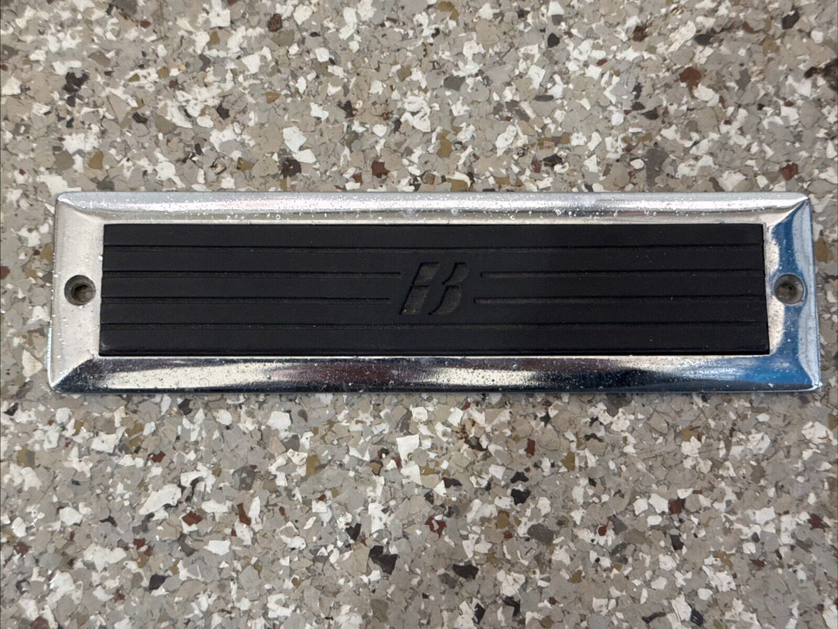 Bayliner Capri Boat Gunnel Deck Step Pad Chrome & Black Rubber OEM ...