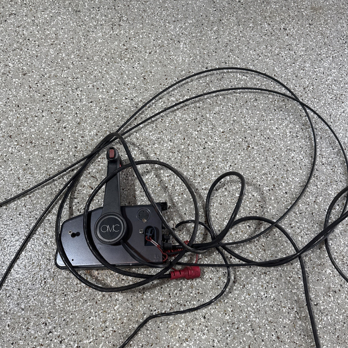 OMC Control box W/Power Trim Switch Cables 8 1/2 ft Main harness 16ft ...