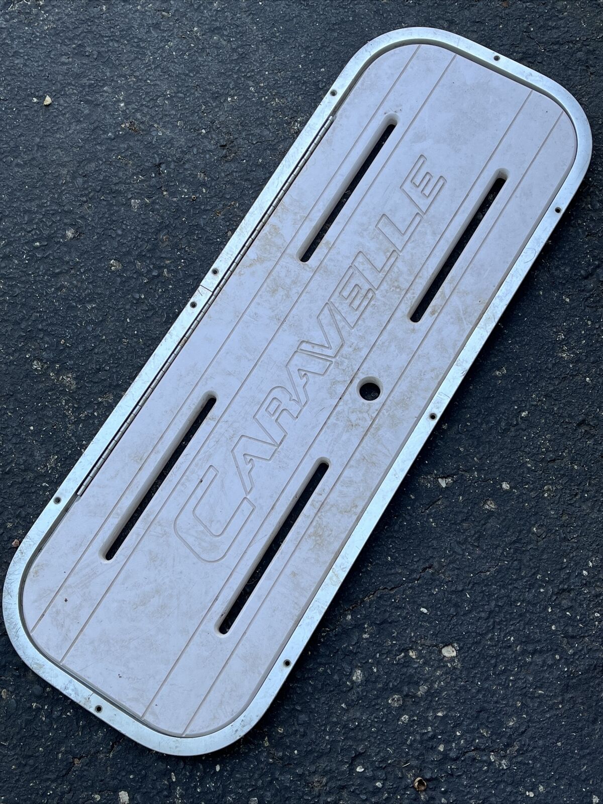 Marine Boat Teak Poly Ski Locker Floor Aluminum Flange 36 X 11.5 ...