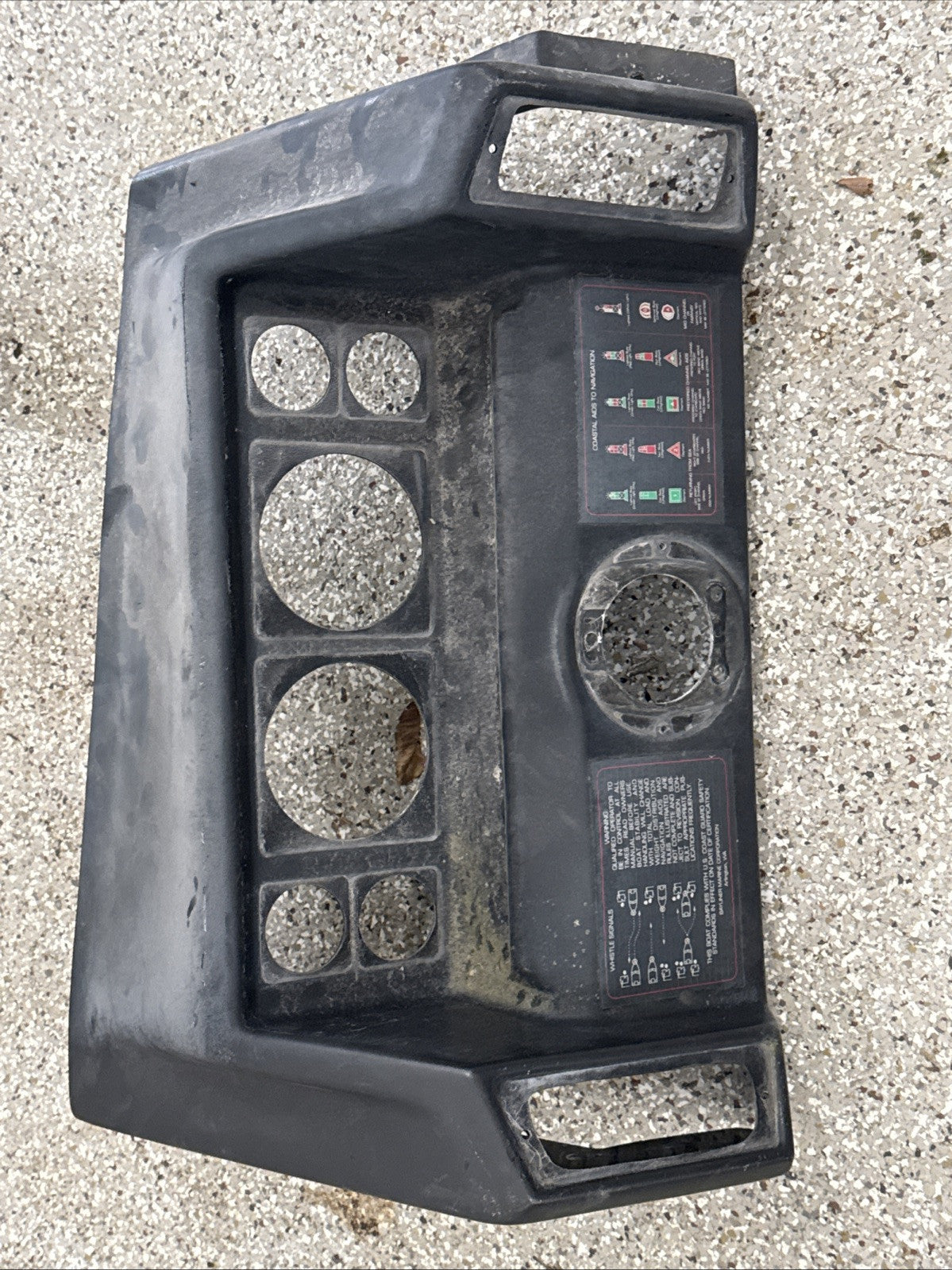 1986 Bayliner Capri Boat dash panel board — Midwest Boat Recyclers
