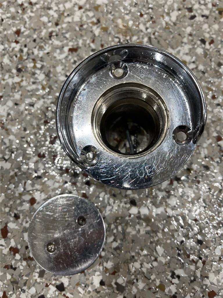 1960's Larson Chrome Boat Gas Fuel Filler Neck Base & Cap — Midwest ...