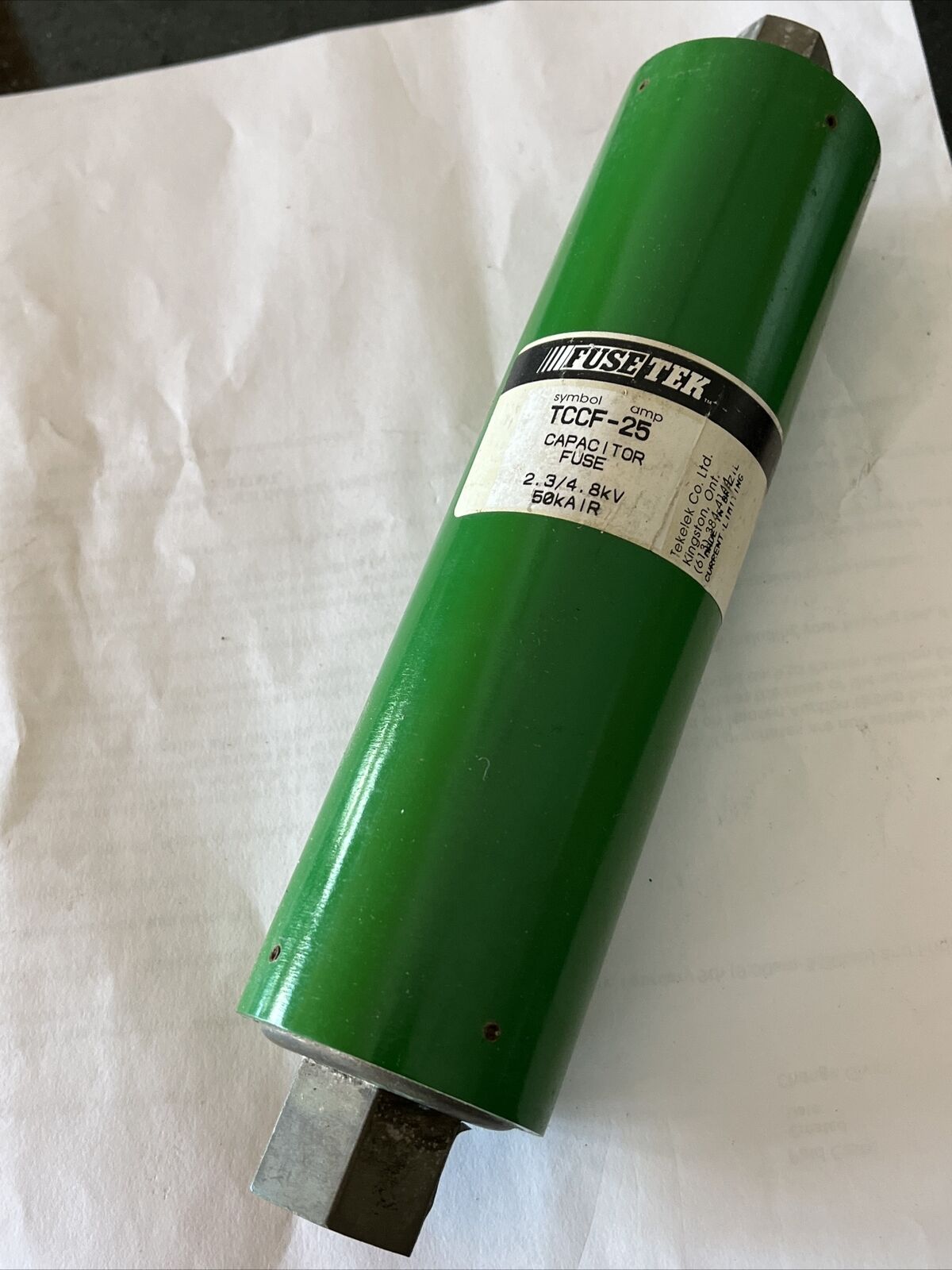 FUSETEK TCCF-25 Capacitor Fuse 2.3/4.8kV 50kAIR — Midwest Boat Recyclers