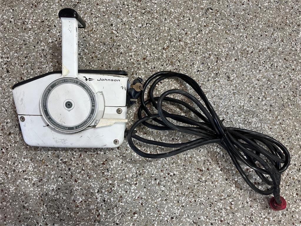 Johnson Evinrude OMC Remote Control Box Side Mount red plug 1973-95 Po ...