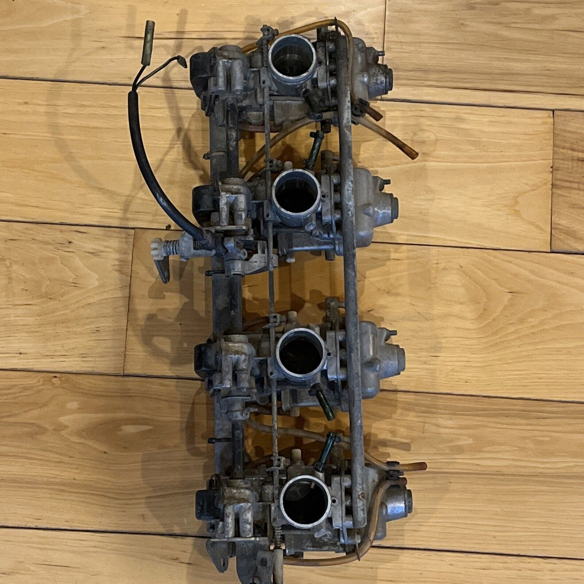 1992 YAMAHA VMAX-4 750 VMAX4 89A SET RACK FLAT SLIDE CARBS CARBURETOR ...