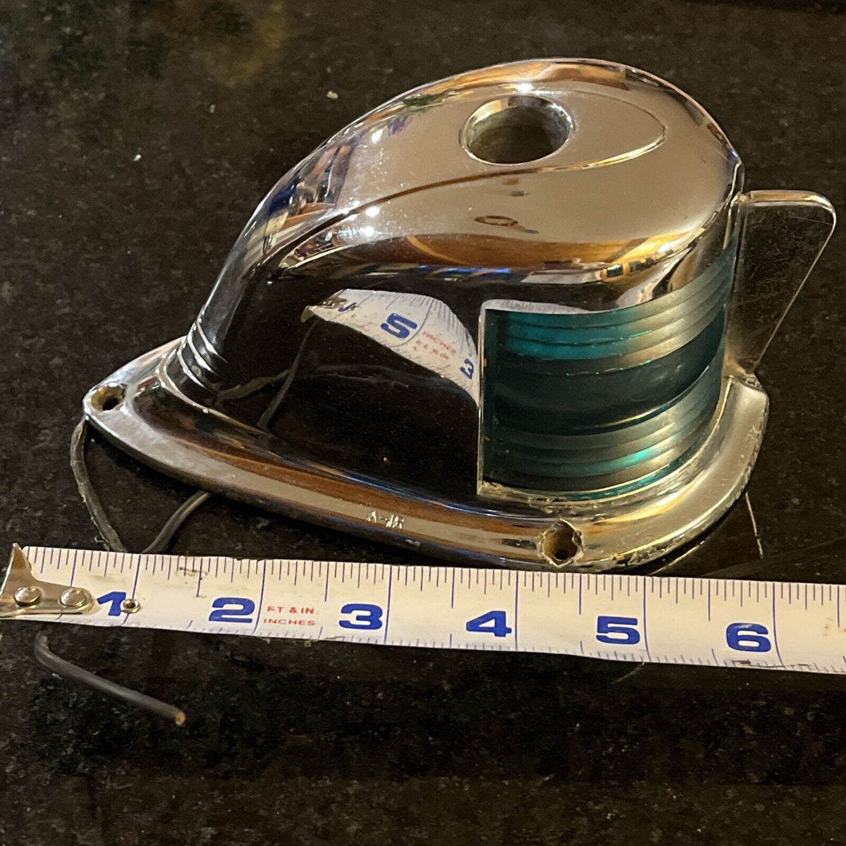 Vintage Perko A-16 Side Bow Boat Navigation Red Green Chrome w/ Flag P ...