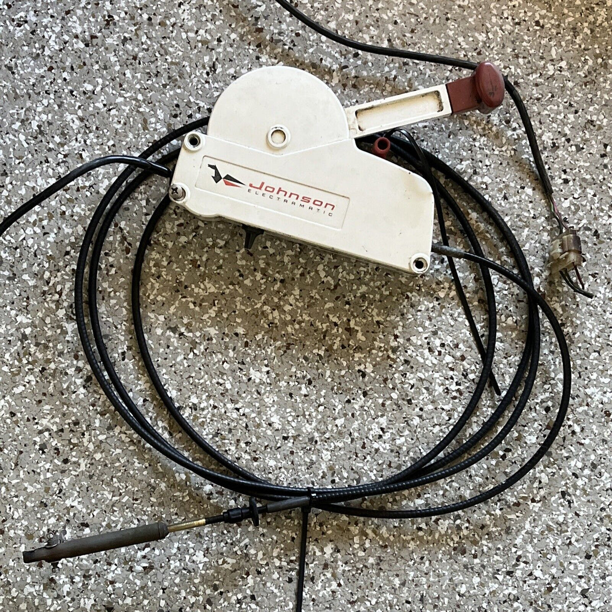 Vintage Johnson Shifter Control Box With Cable Electramatic — Midwest ...